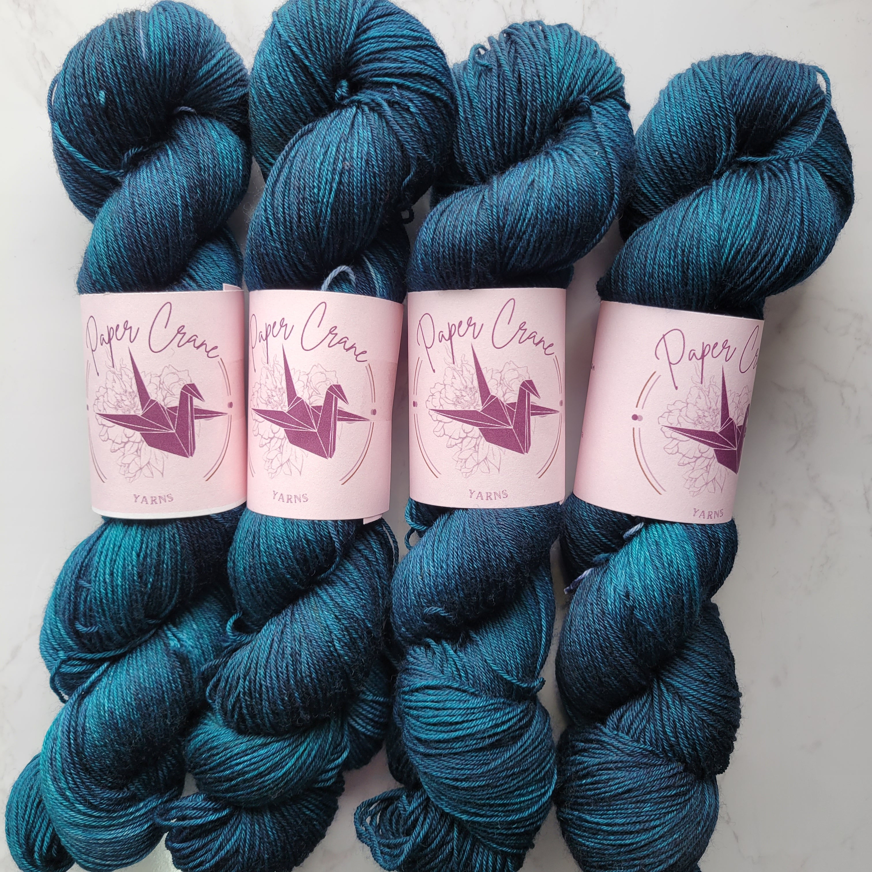 Blue Velvet | 75/25 Merino Nylon Fingering | Paper Crane Yarns