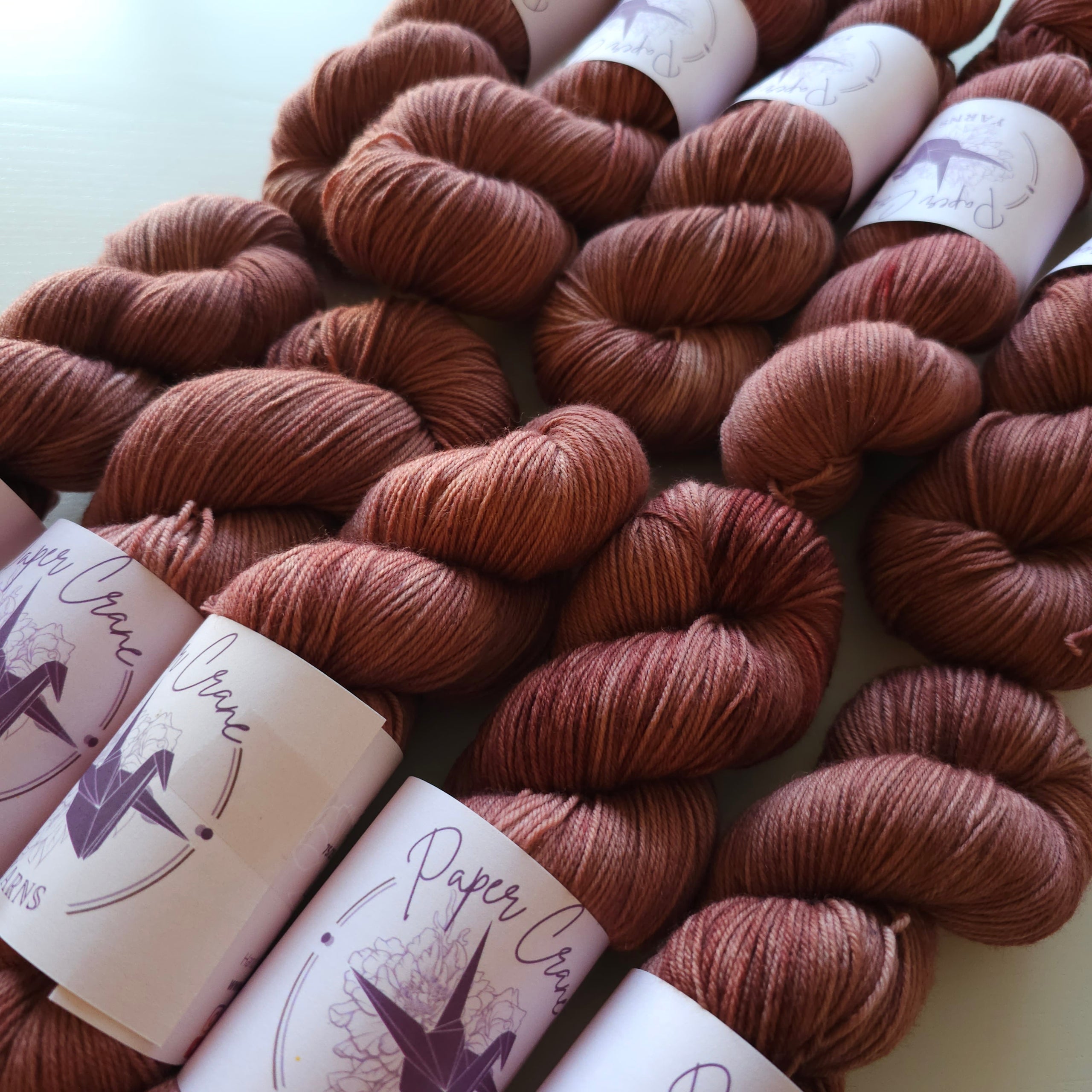 Woodfire Clay | 75/25 Merino Nylon Fingering | Paper Crane Yarns